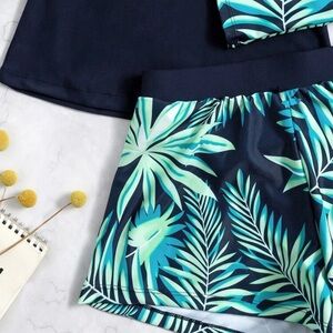 Swim | Womens Tropical Leaf Print Swim Set | Poshmark